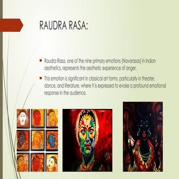 RAUDRA RASA - THE 9 FORMS OF RASA PPT - ANGER | PPT