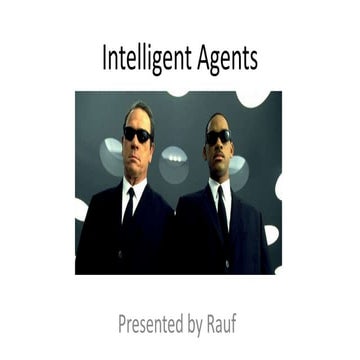 Intelligent Agents | PPTX