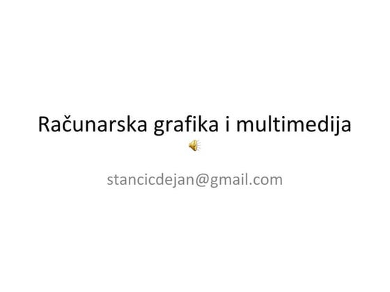 Racunarska grafika | PPTX