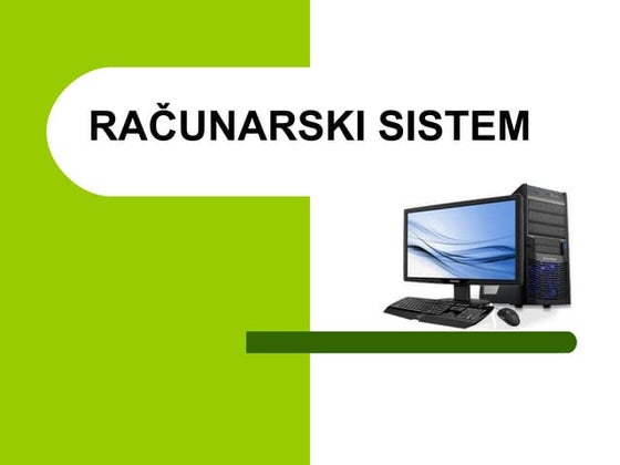 3. Uvod u informatiku - Podatak i informacija. Računarstvo i ...