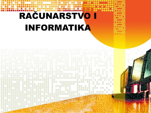 Računarski sistem | PPT