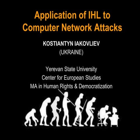 Application of IHL to Computer Network Attacks | PDF
