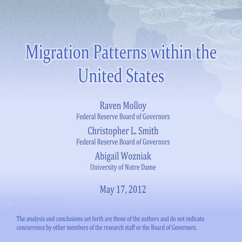 Migration Patterns within the United States | PPT