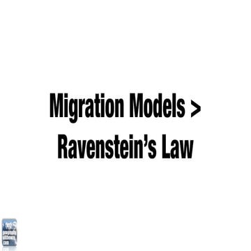 IB Geography: Patterns and Change > Ravenstein's Laws | PDF | Science