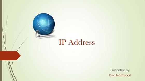 Ip address presentation | PPTX