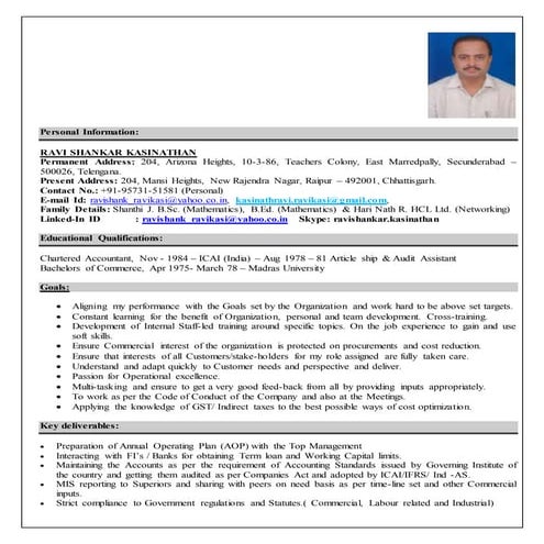 Ravi cv 2016- updated | DOCX