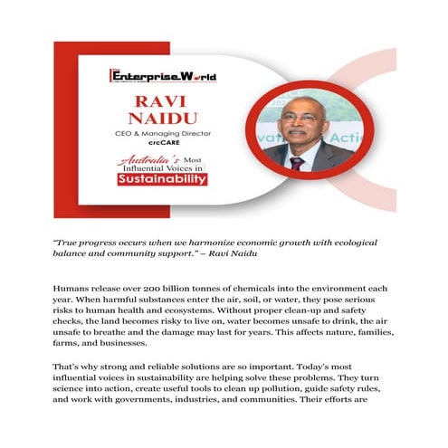 Ravi Naidu_ Building a Safer Future with Real-World Environmental ...