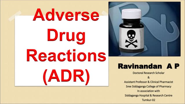 IDIOSYNCRATIC REACTIONS (pharmacology) | DOCX