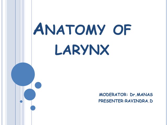 Anatomy of larynx and trachea final | PPT