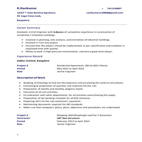 Kavya resume | DOCX