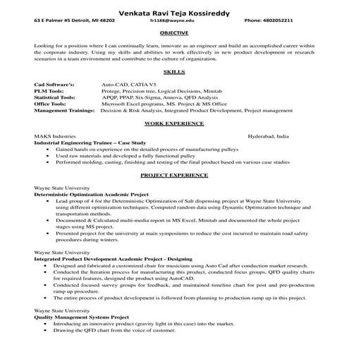 Resume Current | DOCX