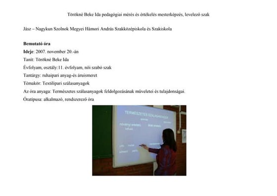 Digitális óravázlat | PDF