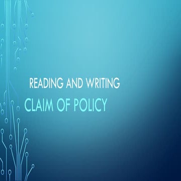 Reading and Writing Skills -CLAIM-OF-POLICY.pptx
