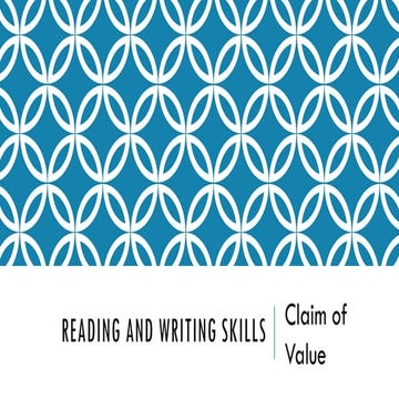 Reading and Writing Skills-CLAIM-OF-VALUE.pptx