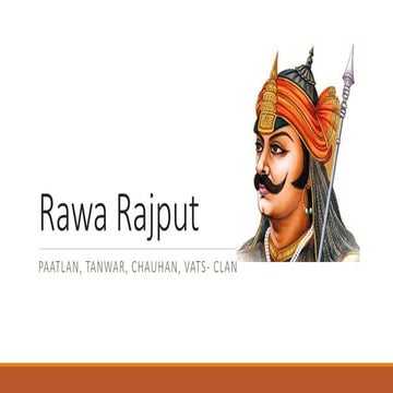 RAWA RAJPUT CLANS PAATLAN, TANWAR, VATS, CHAUHAN.pptx