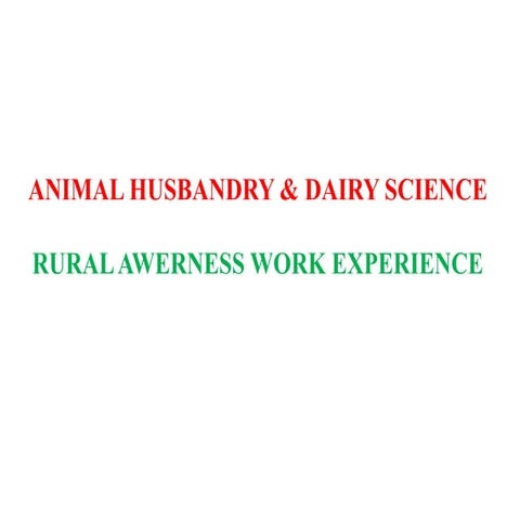 Rural Agricultural WE AHDS Presentation.ppt