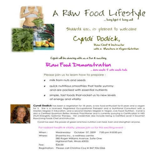 Raw Food Demo. | PDF