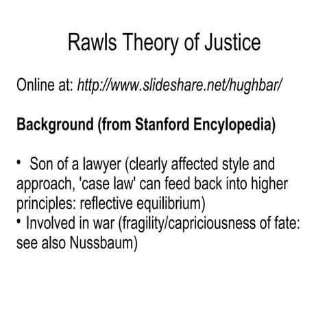 Theory of justice | PPT