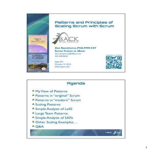 Rawsthorne scrum patterns_agiledc_v2d | PDF