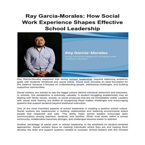 Ray Garcia-Morales_ How Social Work Experience Shapes Effective School ...
