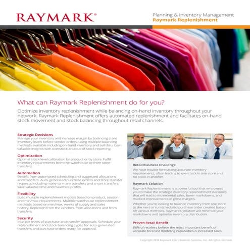 Raymark Replenishment | PDF