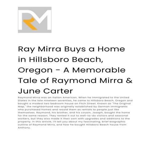 Ray mirra buys a home in hillsboro beach | PDF