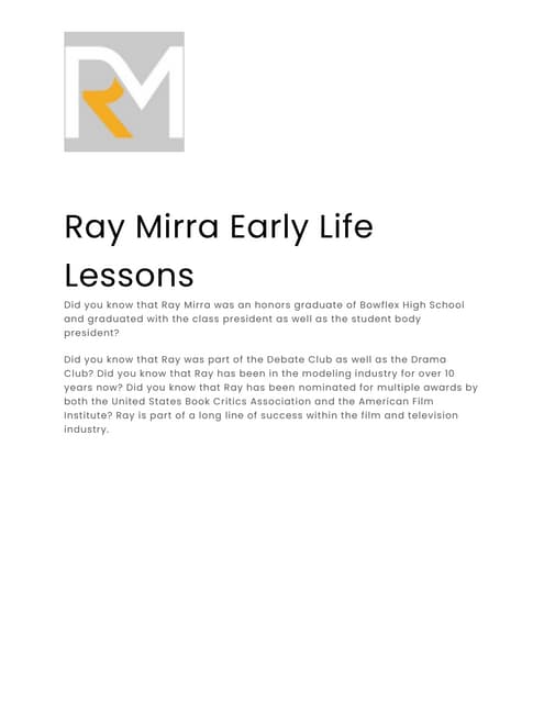 Ray Mirra Personality | PDF