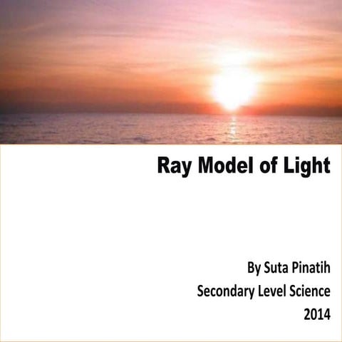 Ray Model of Light | PPTX
