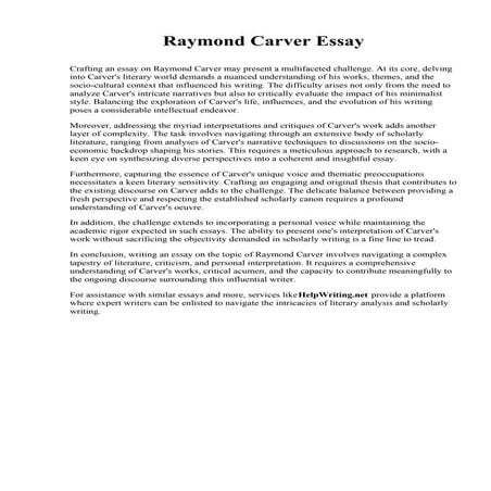 Raymond Carver Essay.pdf