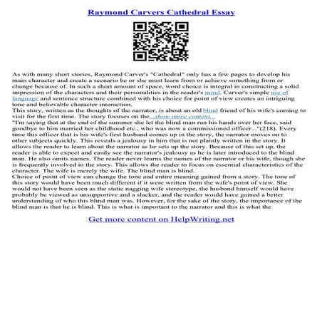 Raymond Carver Essays | PDF