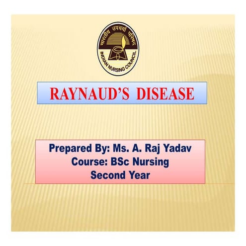 Raynauds disease By_A. Raju_Yadav | PDF