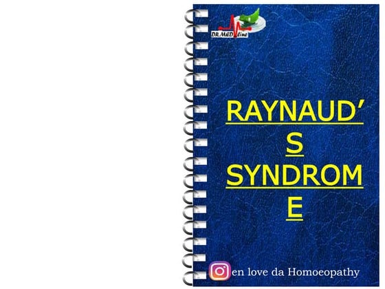 Origin of Raynaud' Syndrome Disease and The Nitric Oxide Solution | PPT