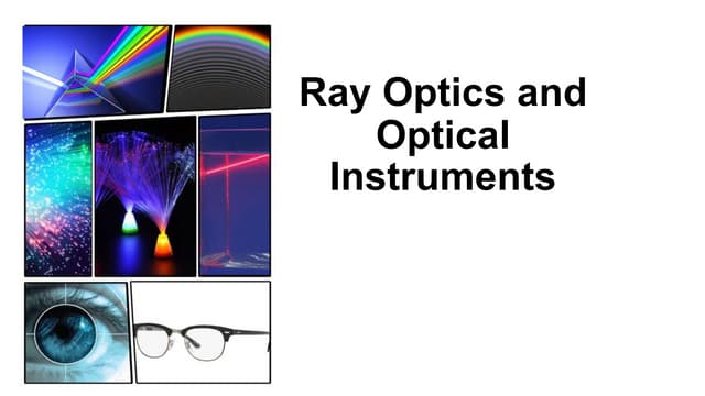 Ray Optics Class 12 Part-2 | PPT