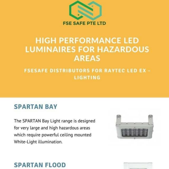 FSE Raytech ATEX EX Lighting for Hazardous Areas | PDF | Chemistry ...