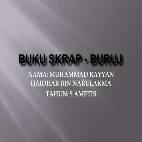 -buruj.pptx burung burux kerja kursus ai | PPTX