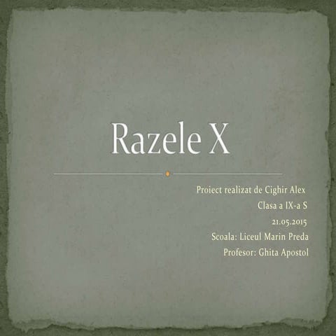 Razele x | PPTX