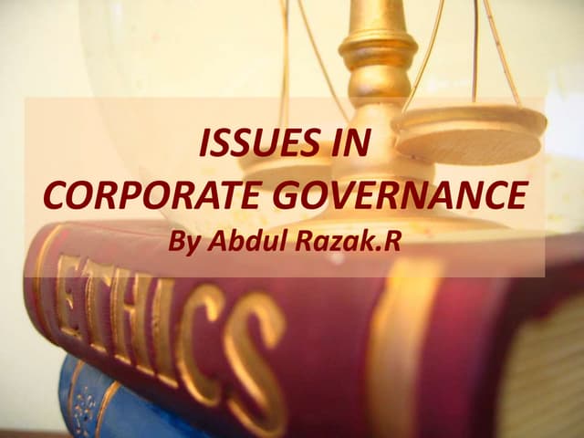 Corporate Governance Models | PPTX | Business Administration | Business