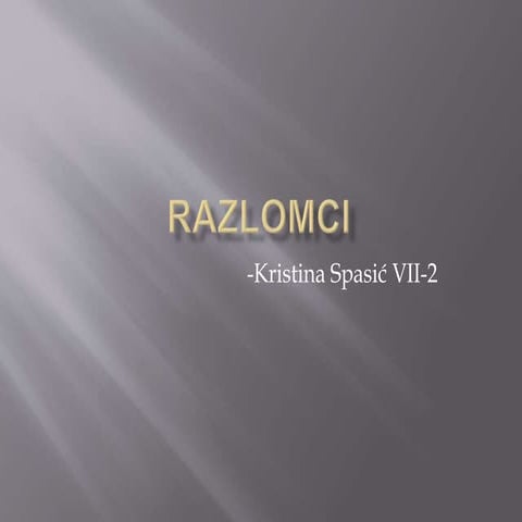 Razlomci | PPT