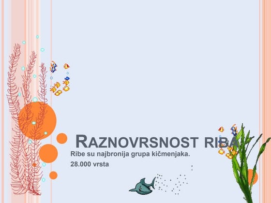 14. Ribe sa hrskavicavim skeletom | PPTX
