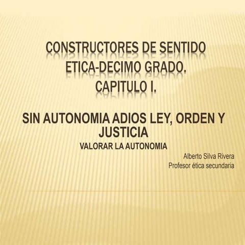 La autonomía moral | DOCX