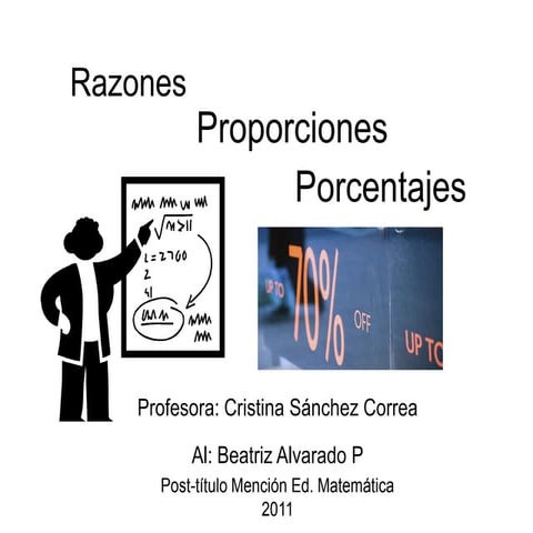 Razones, proporciones y porcentaje | PDF