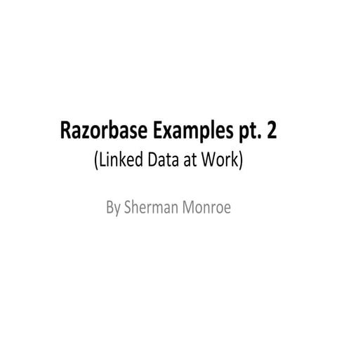 Razorbase Examples Part 2 | PPT
