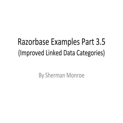 Razorbase Examples Part 3 5 | PPT