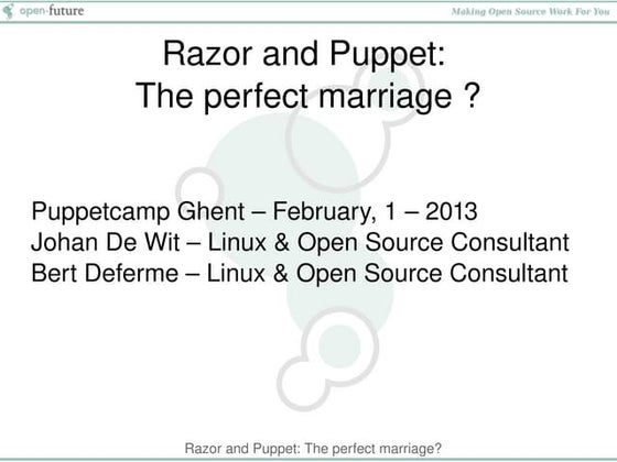 PuppetCamp Amsterdam 2013 - Automated OS and App deployment using ...