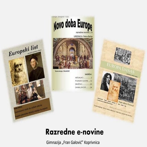 Razredne e-novine | PPT