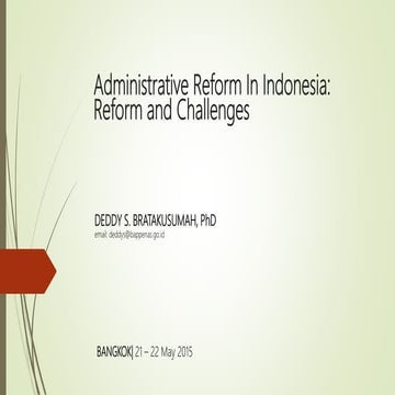 Bureaucratic Reform in Indonesia | PPT