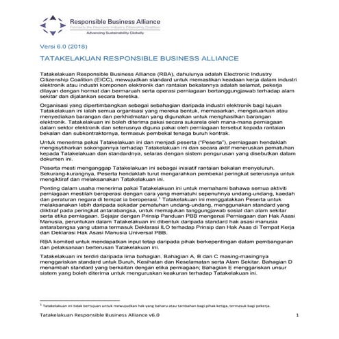 Rba code of conduct 6.0 malay | PDF