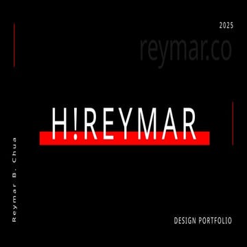 Digital Design Portfolio of Reymar B. Chua (RBC) – Updated 2025 | PPTX