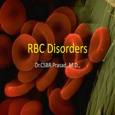 Rbc disorders 1 | PDF