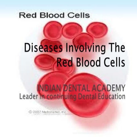 Rbc disorders 1/ dental crown & bridge courses | PPT